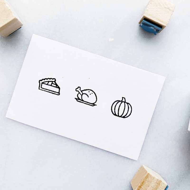 Autumn Rubber Stamp - Etsy