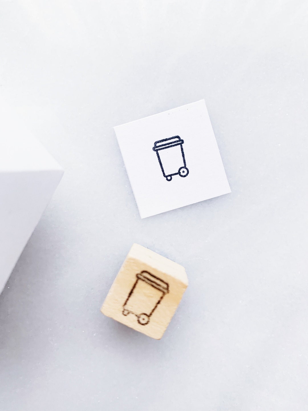 Garbage Day Rubber Stamp Garbage Bin Stamp Small Stamps for Planners ...