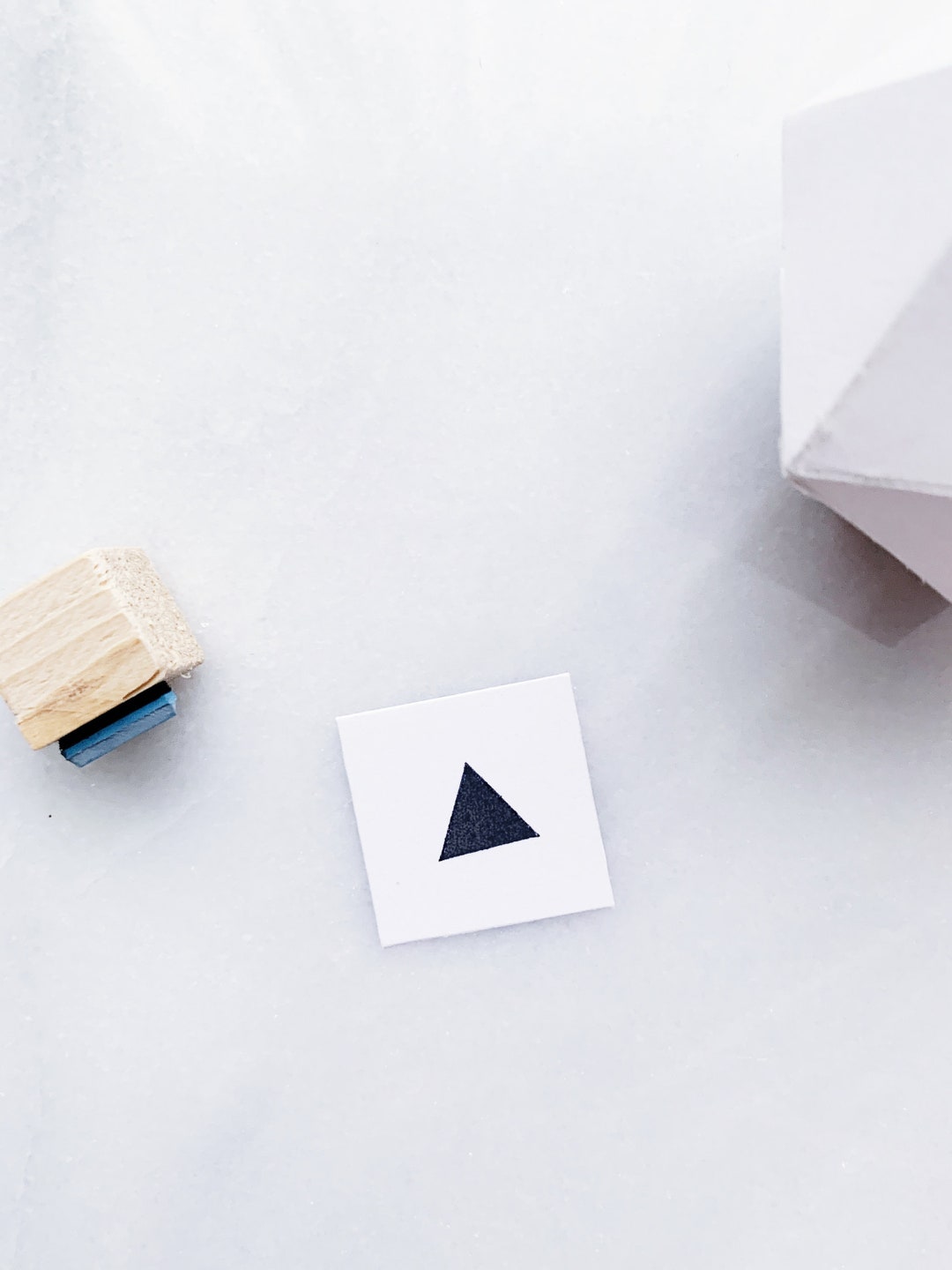 Small Triangle Stamp • Tiny Rubber Stamps • Geometric Shapes Rubber ...