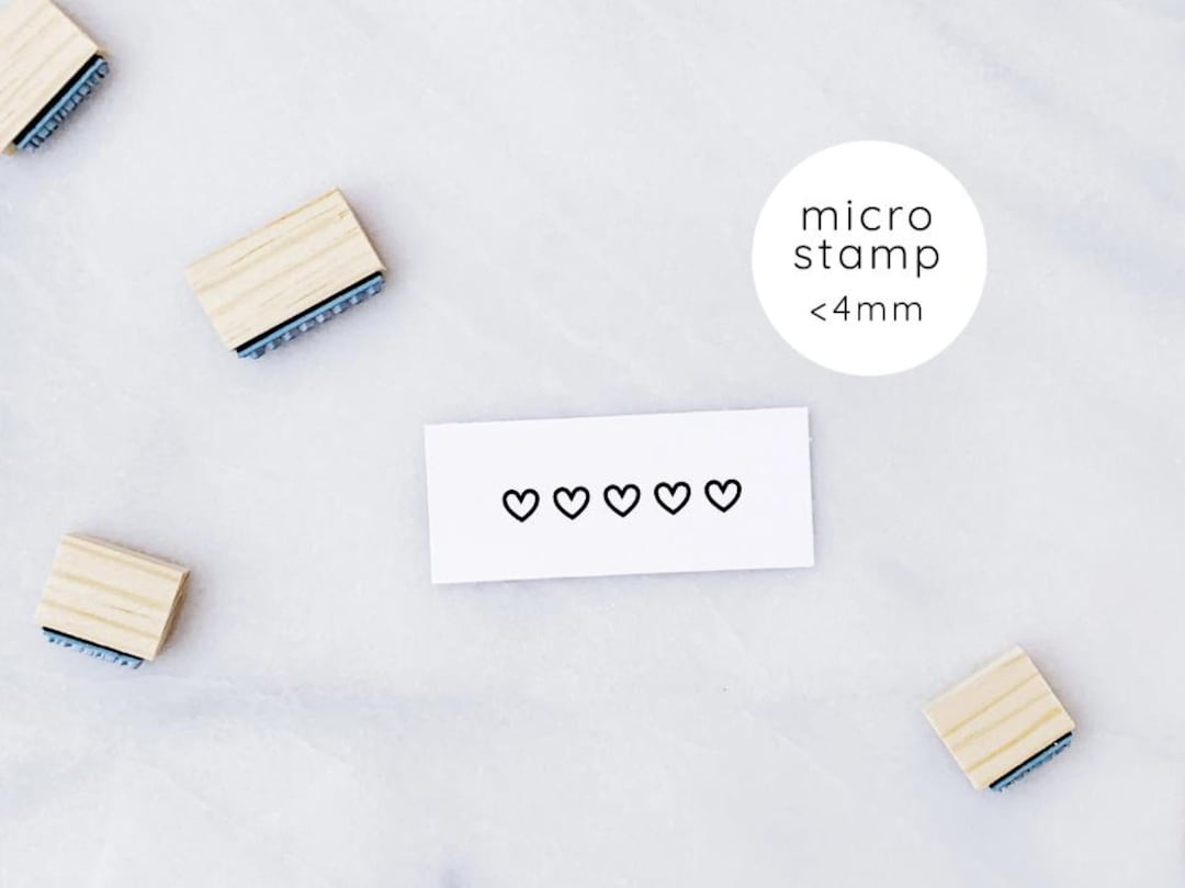 Hearts Rubber Stamp • Heart Rating Stamp • Love Rating Stamp • Habit ...