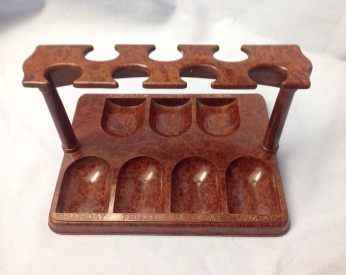 Vintage Days of the Week Pipe Stand, Bakelite Pipe Stand - Etsy