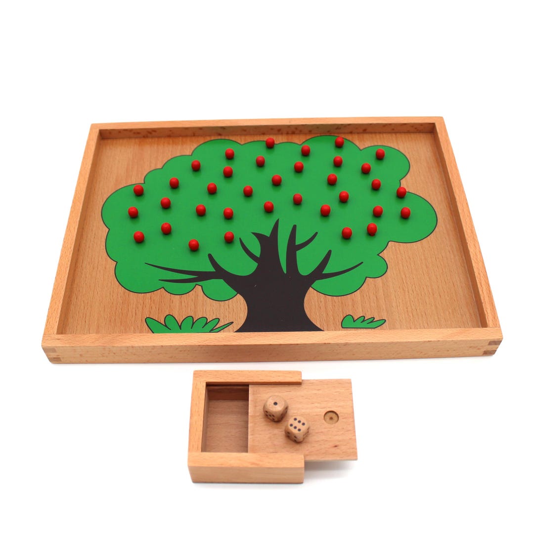 Montessori Math Apple Tree Apple Counting Game - Etsy