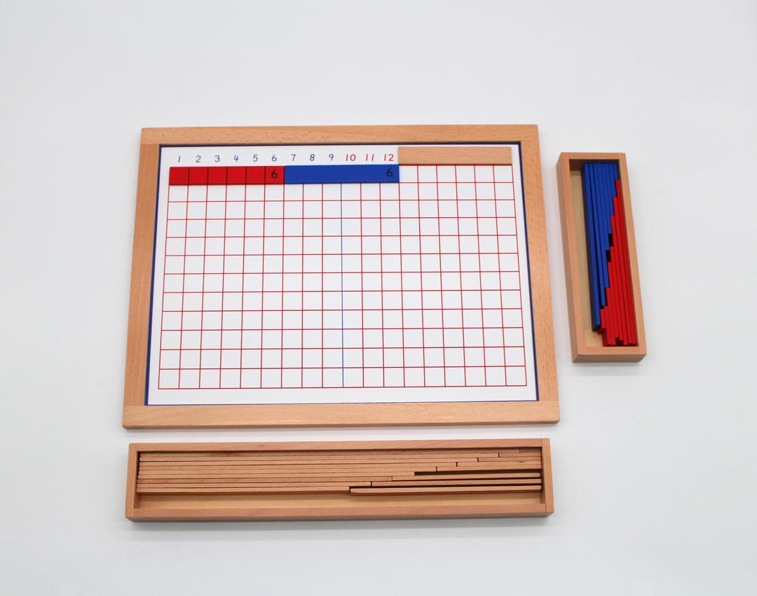 Montessori Addition & Subtraction Strip Board Math Materials School ...
