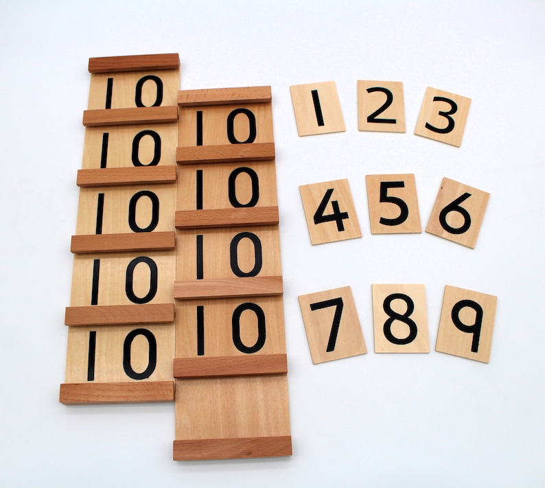 Montessori Mathematics Materials Teen and Ten Boards Set Homeschool ...