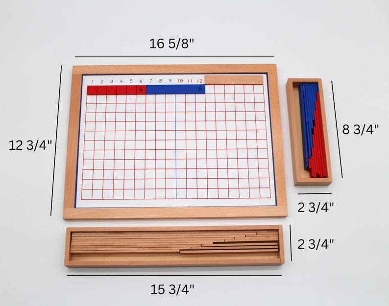 Montessori Addition & Subtraction Strip Board Math Materials School ...