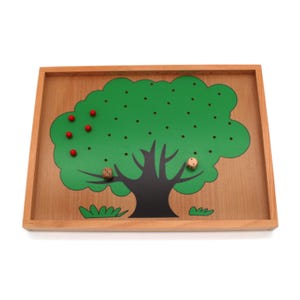 Montessori Math Apple Tree Apple Counting Game - Etsy