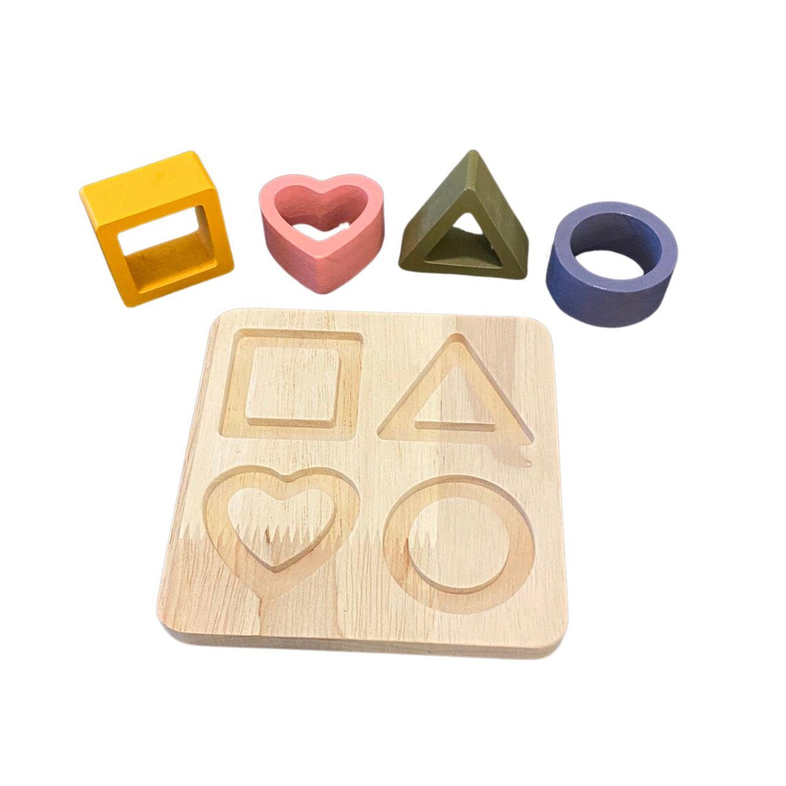 3D Geometric Basic Shape Puzzle Educational Toys Daycare Homeschool - Etsy