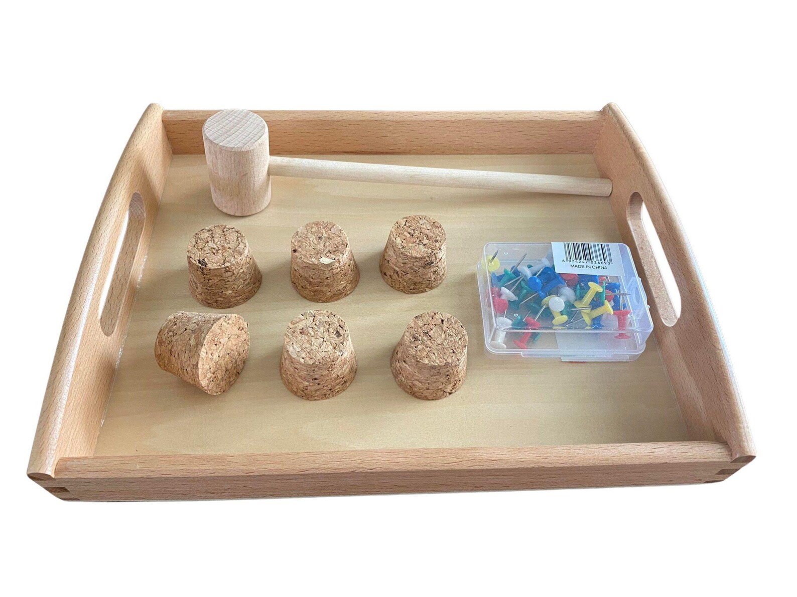 Montessori Practical Life Materials the Hammer Work With Thumbtacks ...