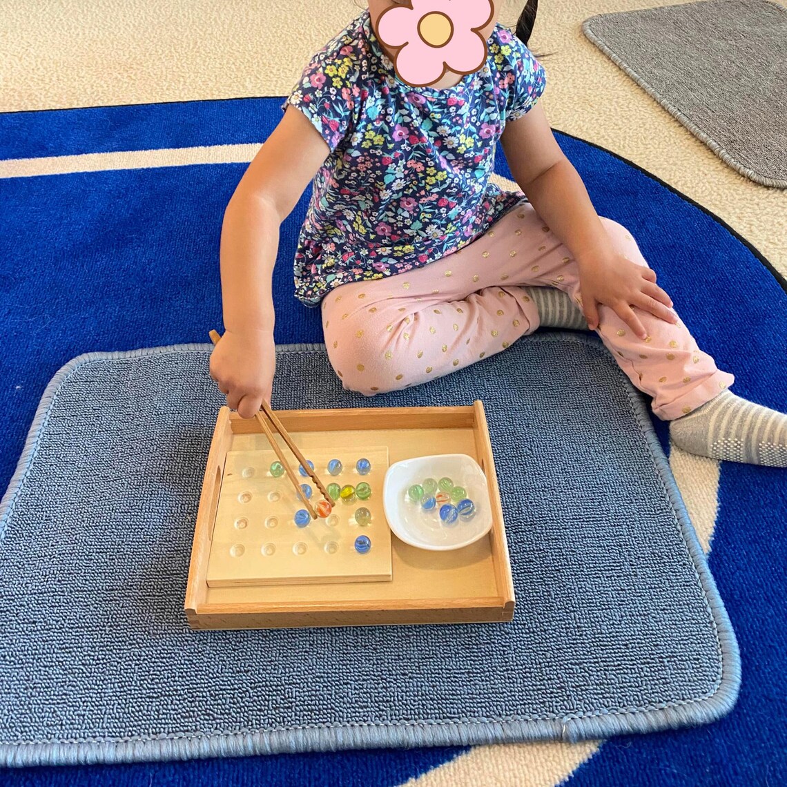 Montessori Practical Life Materials Marble Counting and Sorting Game ...