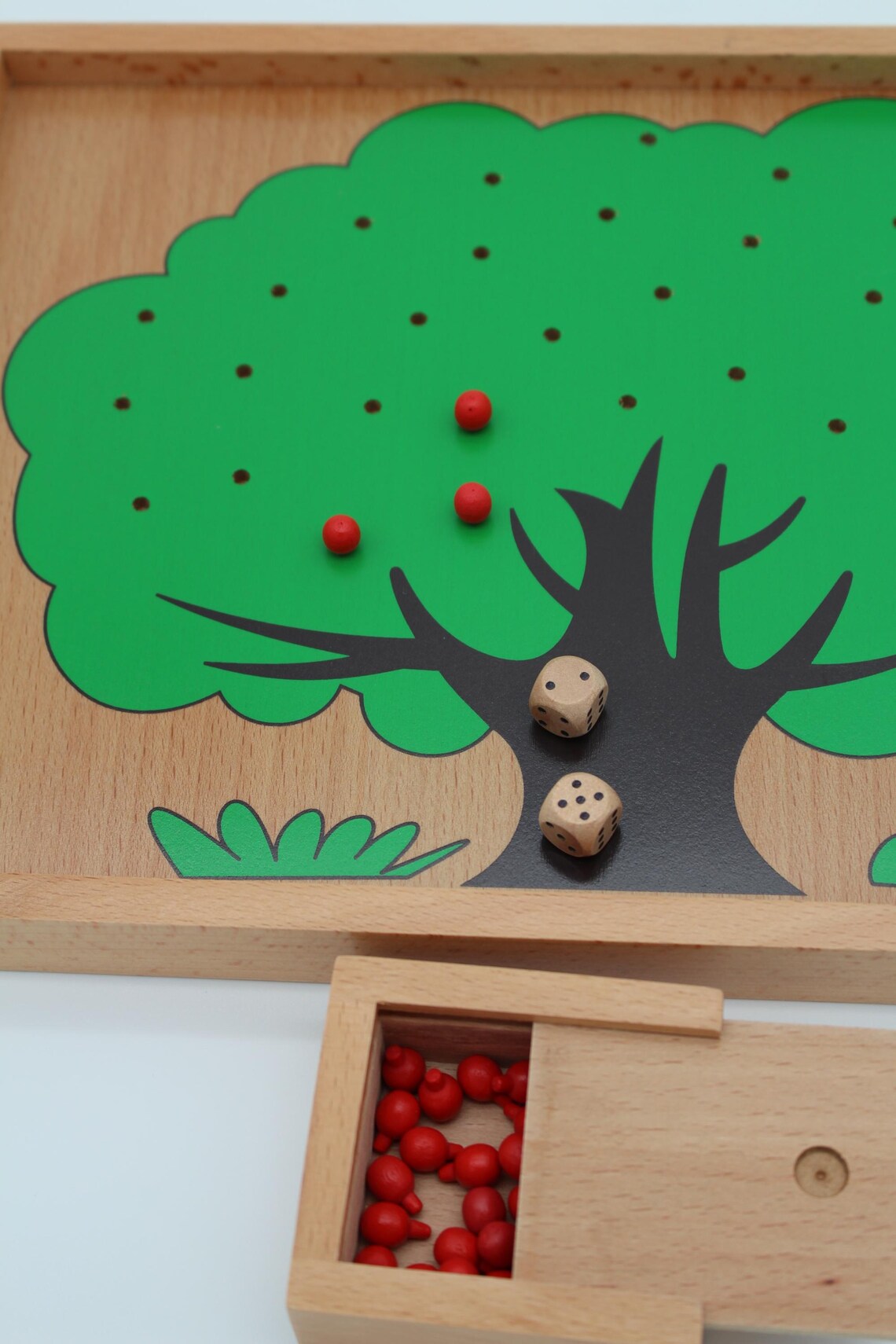 Montessori Math Apple Tree Apple Counting Game - Etsy