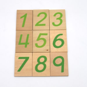Montessori Mathematics Large Wooden Number Cards 1-9000 - Etsy