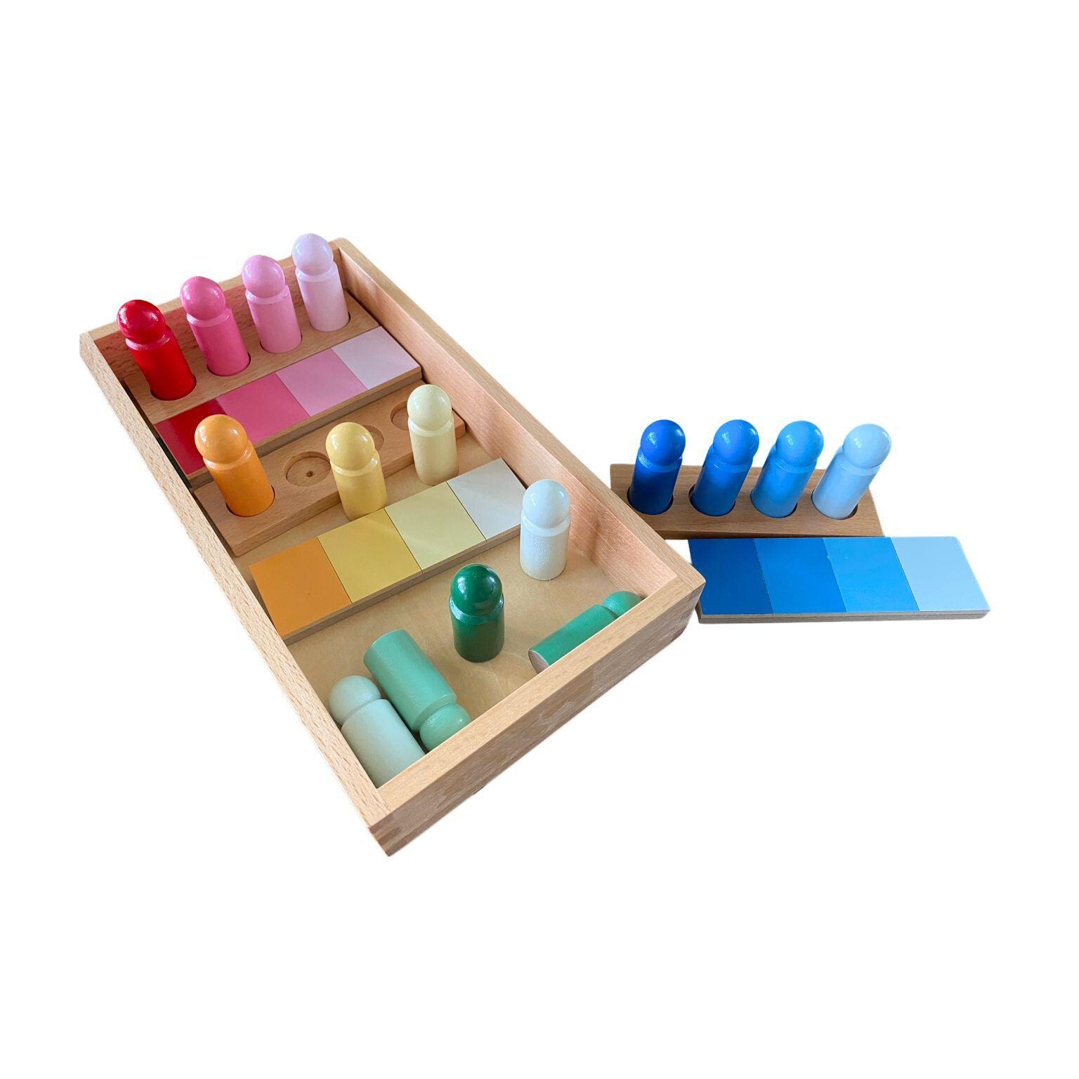 Montessori Sensorial Materials Wooden Color Resemblance Sorting Task ...