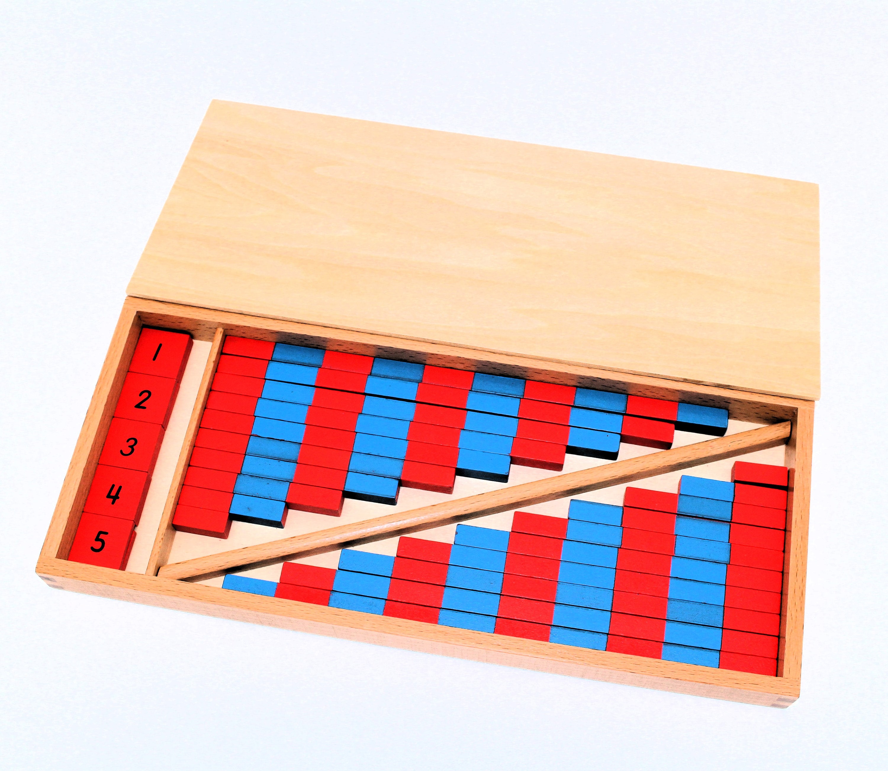 Montessori Small Numerical Rods With Number Tiles - Etsy