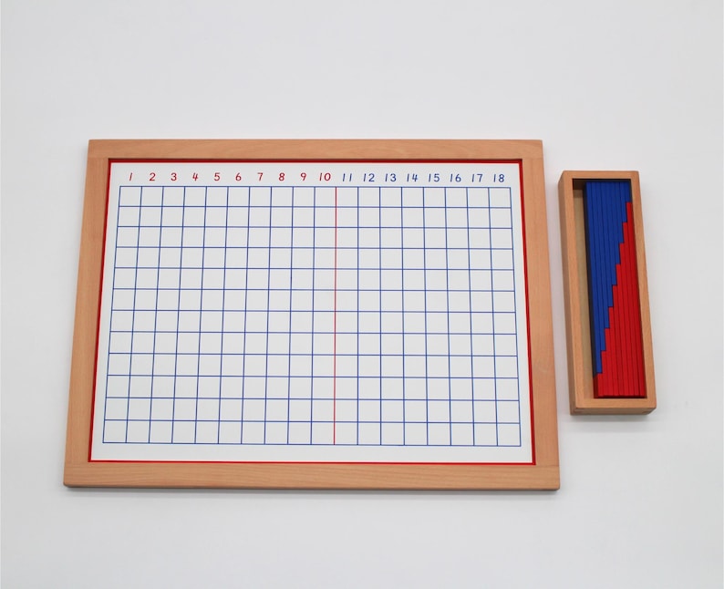 Montessori Addition & Subtraction Strip Board Math Materials School ...