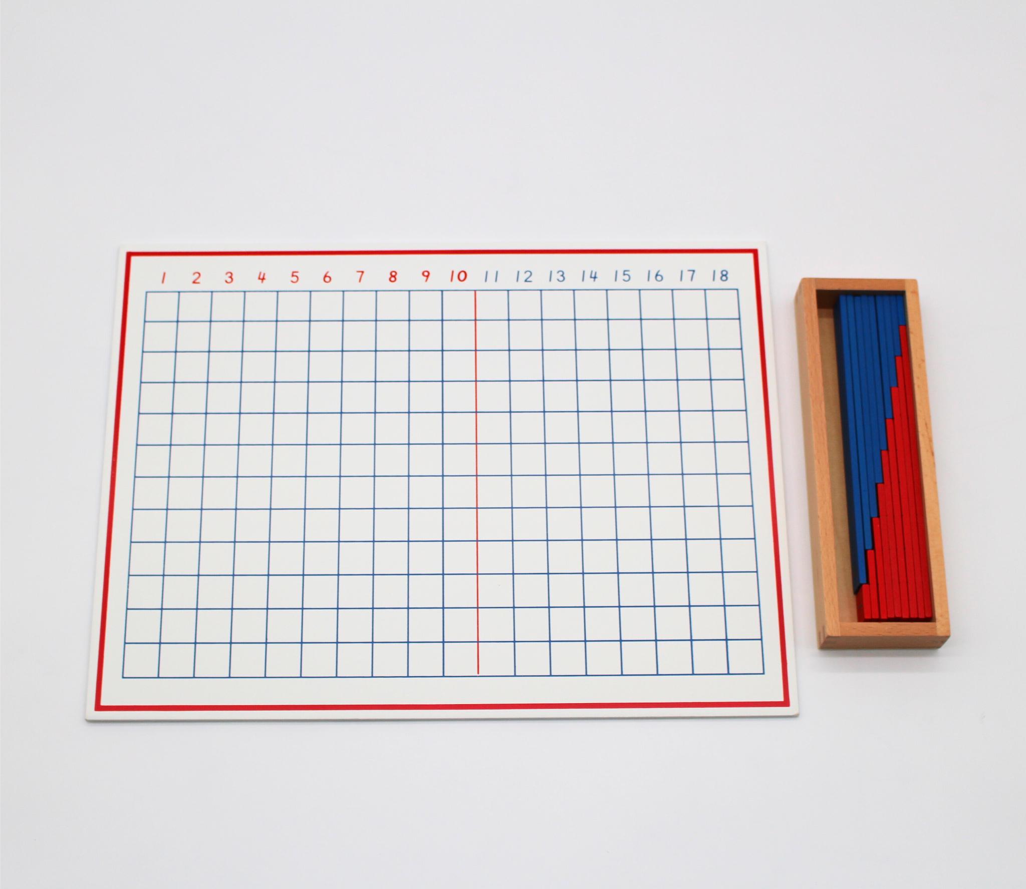 Montessori Addition & Subtraction Strip Board Math Materials School ...
