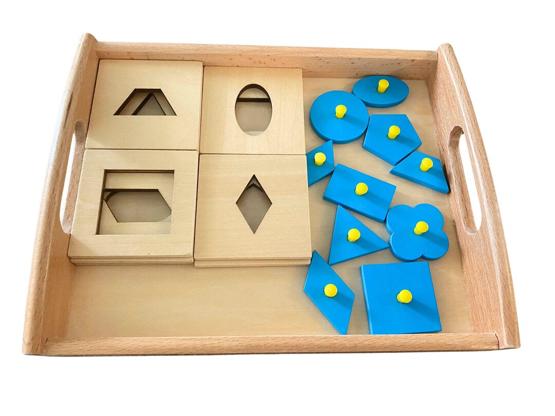 Montessori Materials Mini Geometric Shape Puzzles for Toddlers ...