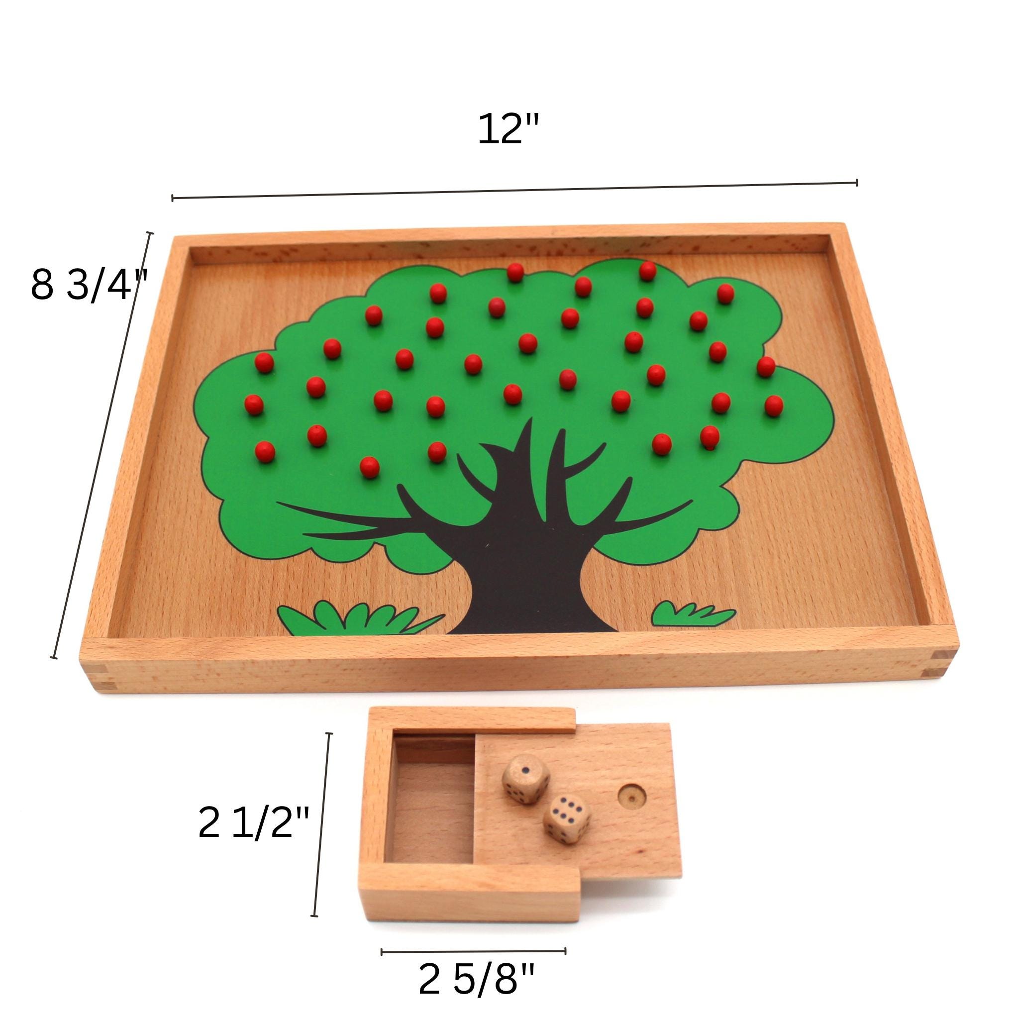 Montessori Math Apple Tree Apple Counting Game - Etsy