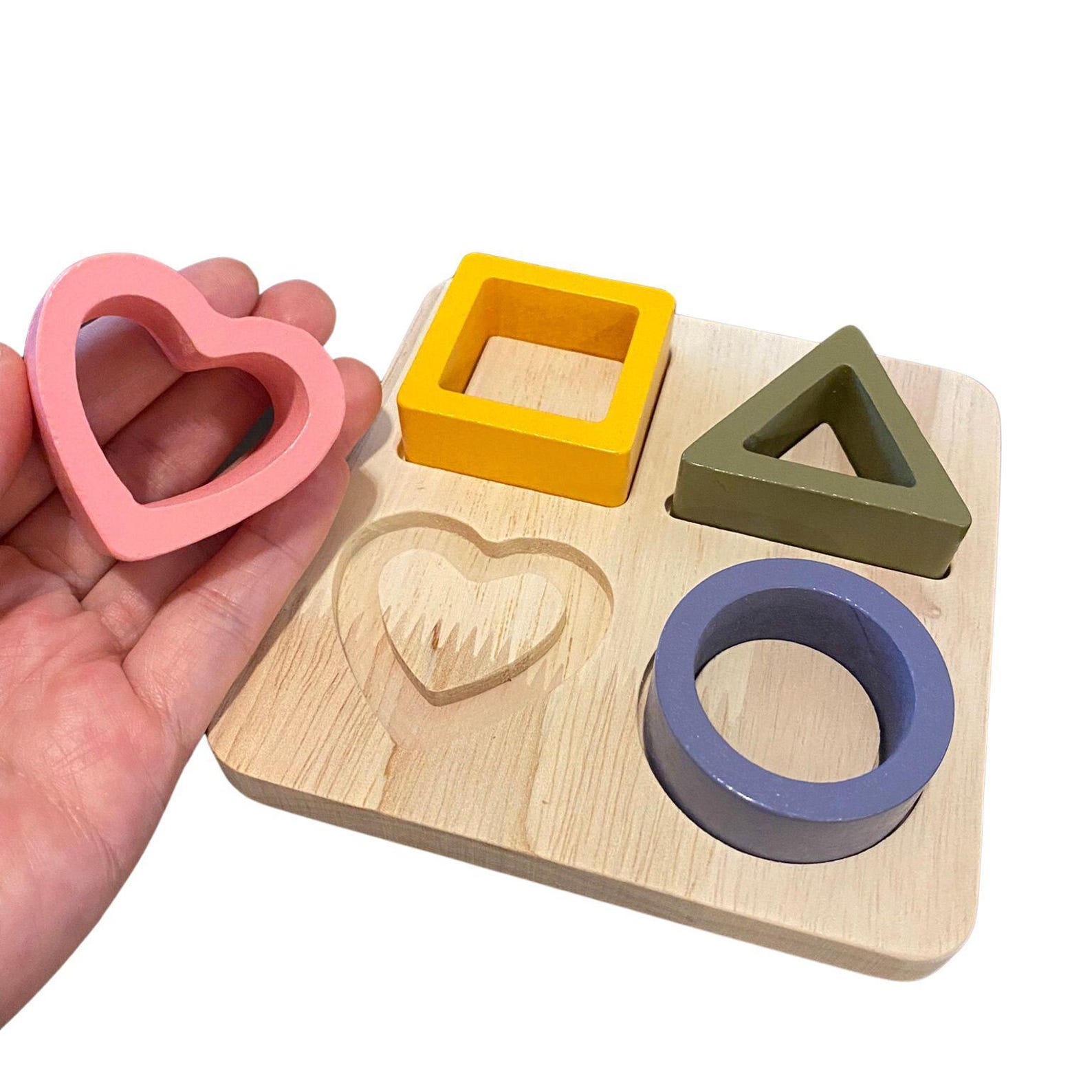 3D Geometric Basic Shape Puzzle Educational Toys Daycare Homeschool - Etsy