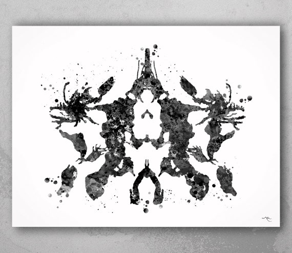 Art & Collectibles Large Printable Art Rorschach Test Downloadable ...
