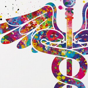 Caduceus Family Nurse Practitioner Watercolor Print Wall Art FNP Nurse ...