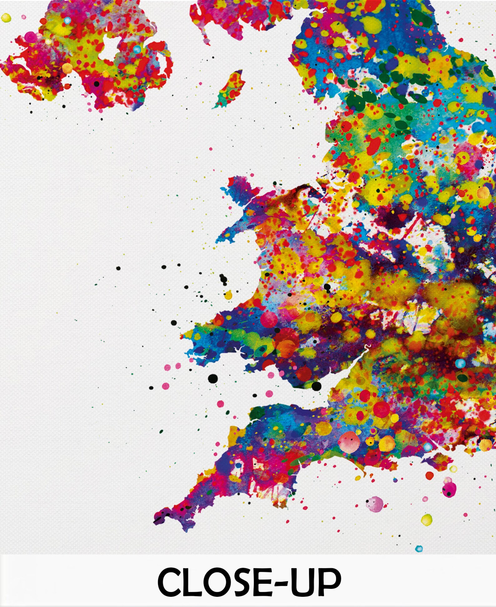 United Kingdom Map United Kingdom Watercolor UK Map Great | Etsy UK