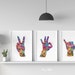 Peace Ok Shaka Hand Sign Gestures Watercolor Print Set Gift Set of 3 ...