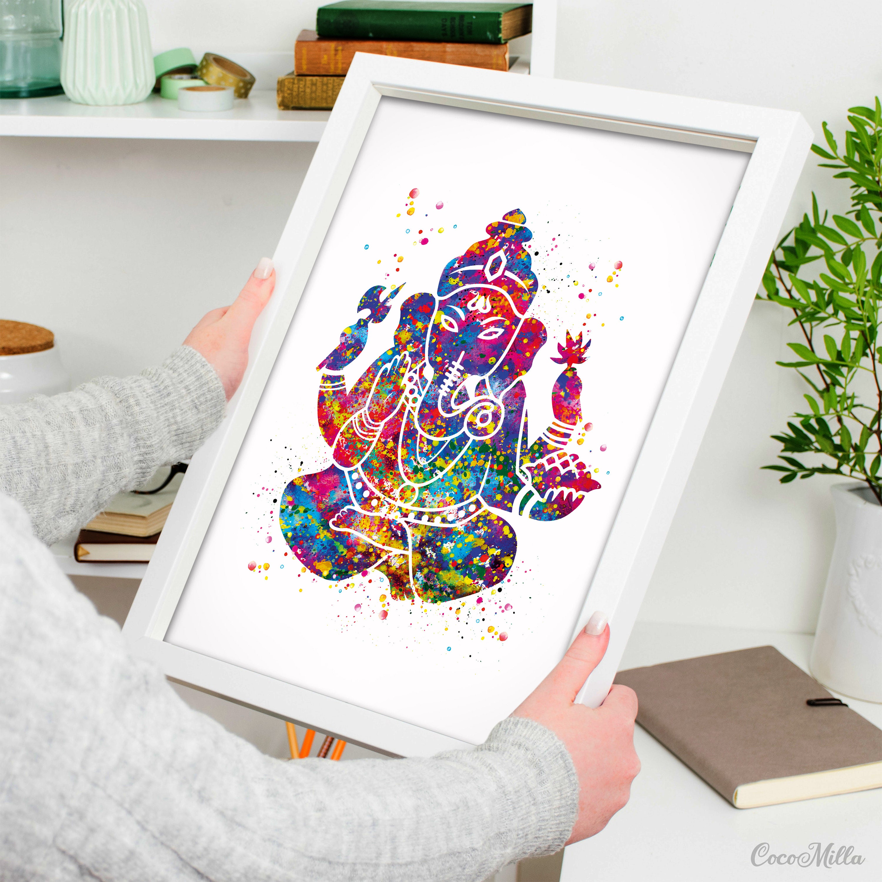 Ganesha Ganesh Lord Ganesha Art Poster sold by Devidas Vargante | SKU ...