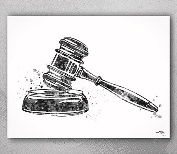Judge Gavel Drawing