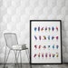 Sign Language Alphabet Watercolor Print American Sign Language Hand ...