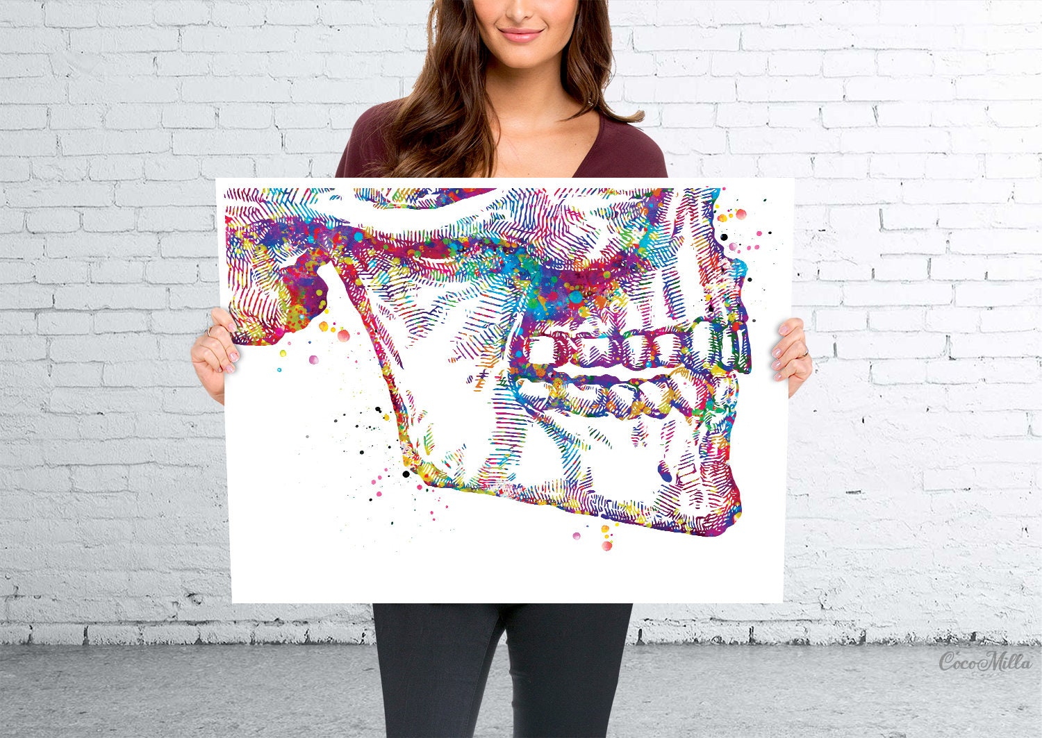 Tooth Anatomy Watercolor Print Teeth Anatomy Art Vintage Art | Etsy