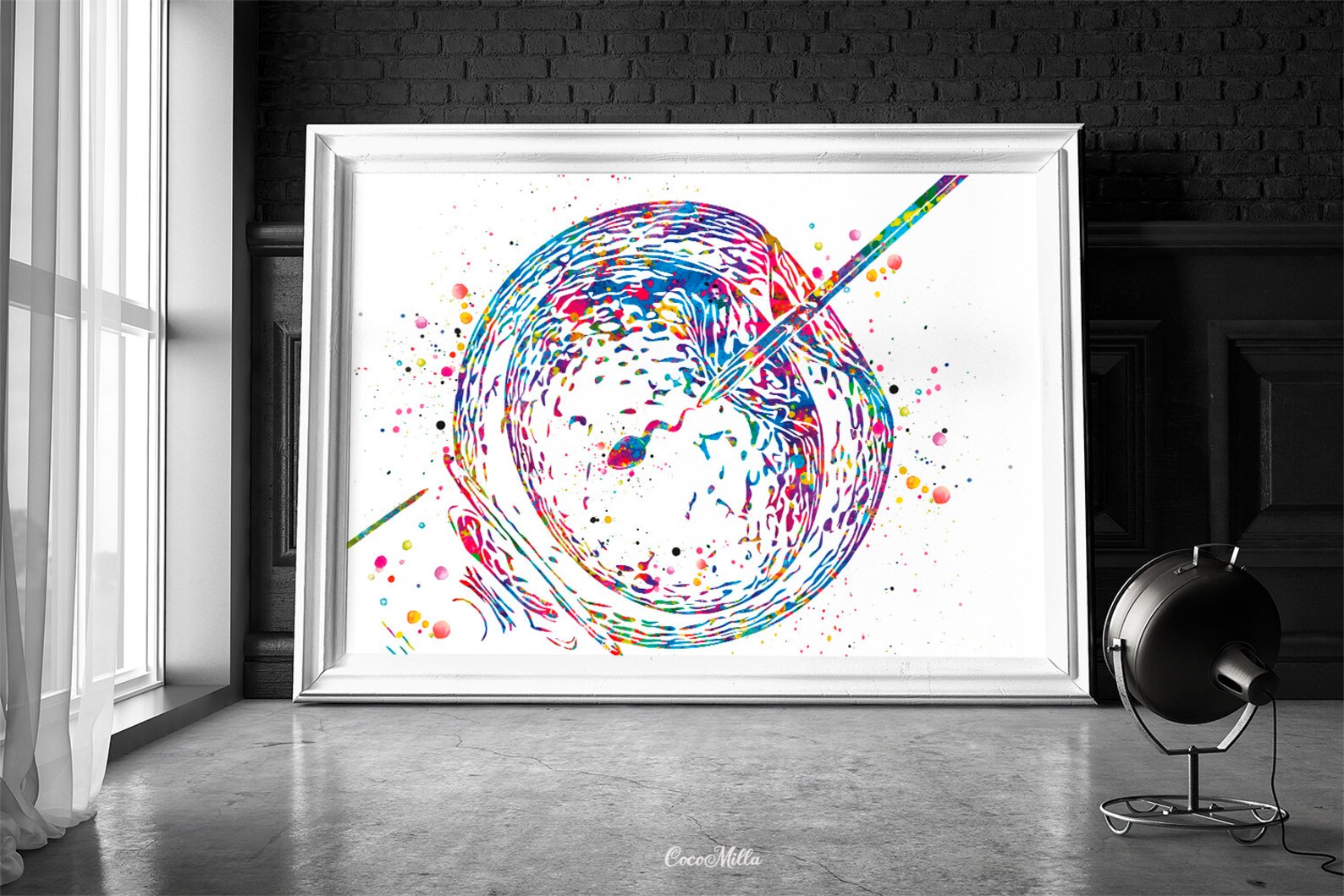 IVF Art Watercolor Print Embryonic Art Gynecology Medical Art | Etsy