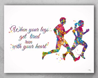 Run With Your Heart | Etsy