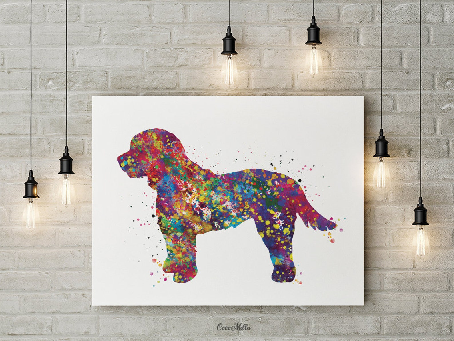 Cavapoo Dog Watercolor Cavoodle Print Dog Art Custom Dog | Etsy