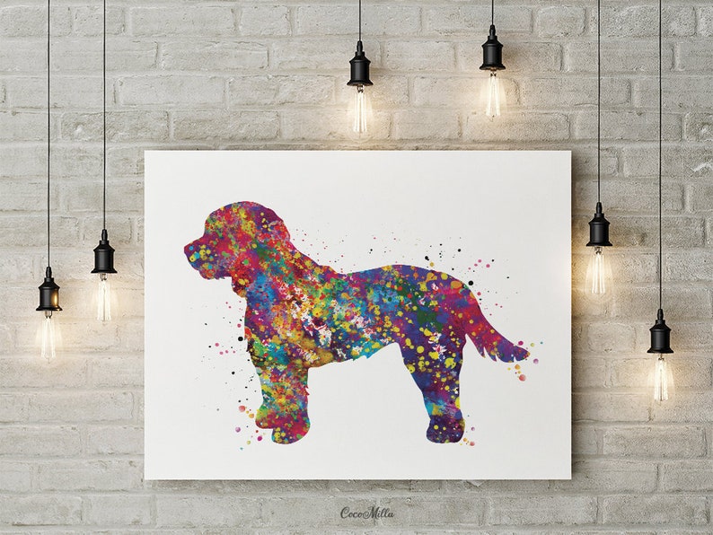Cavapoo Dog Watercolor Cavoodle Print Dog Art Custom Dog | Etsy