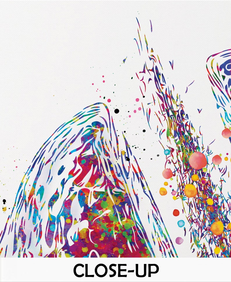 Synapse Receptor Watercolor Print Science Poster Neurology Art - Etsy