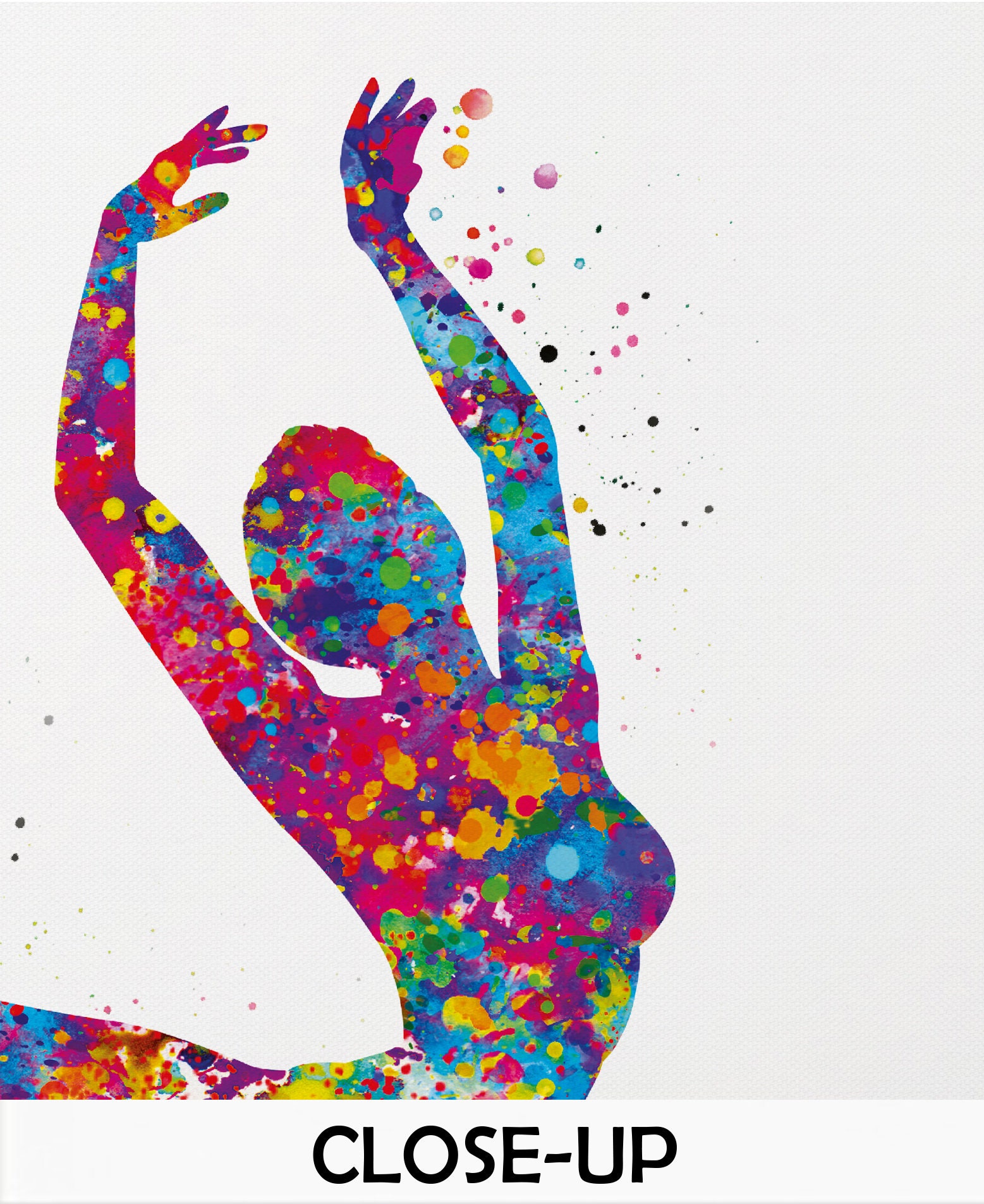 Lyrical Dance Watercolor Print Modern Dance Ballroom Dance | Etsy