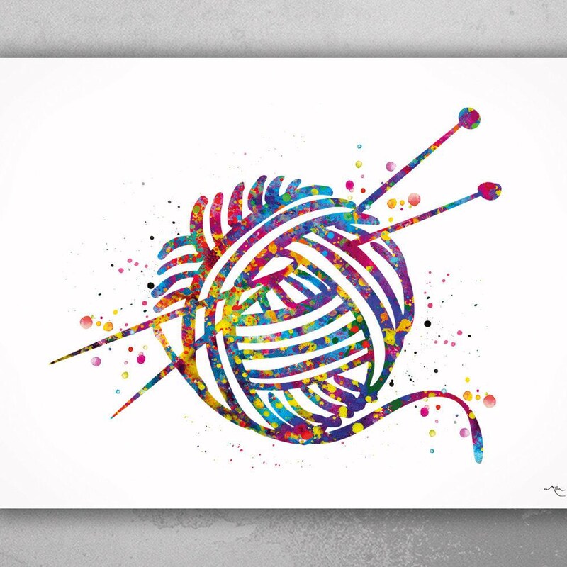 Knitting Poster - Etsy