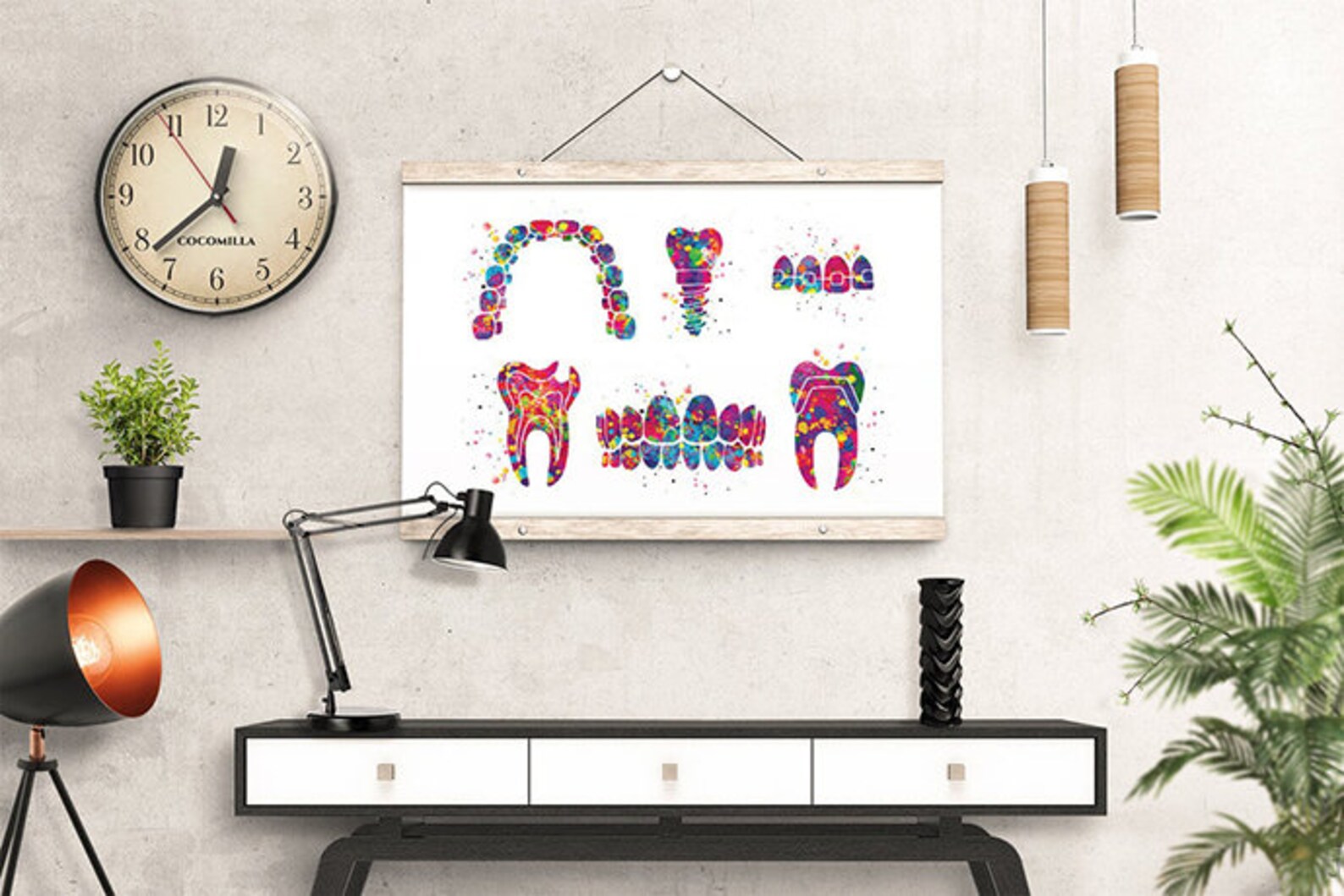 Dentist Art Watercolor Print Tooth Teeth Anatomical Dental - Etsy