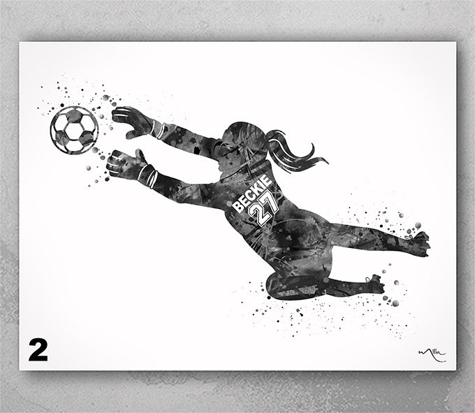 Girl Soccer Goalie Silhouette