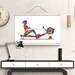Rowing Woman Watercolor Print Sports Art Rowing Workout Room - Etsy