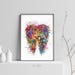 Tooth Art Print | Colorful Watercolor Dental Clinic Decor - Etsy