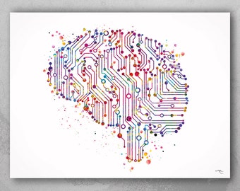 Poster Art, Neurocircuitry, Educational Inspiration, Colorful Techno ...