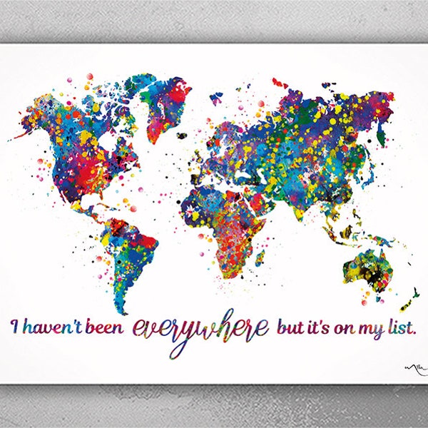 I Haven't Been Everywhere but It's on My List - Etsy
