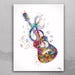 Acoustic Guitar Music Instrument Watercolor Print Classic Guitar Player ...