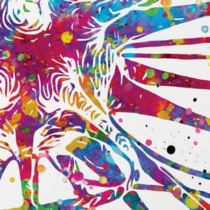 Brain Cell Watercolor Print Neuron Art Science Gift Neurology Nerve ...