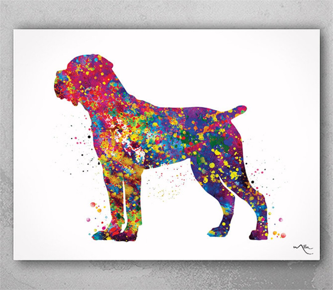 Cane Corso Watercolor Print Cane Corso Art Print Poster Dog Breed Gift ...