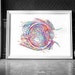 Eye Cross Section Watercolor Print Eye Anatomy Optometrist Optician ...