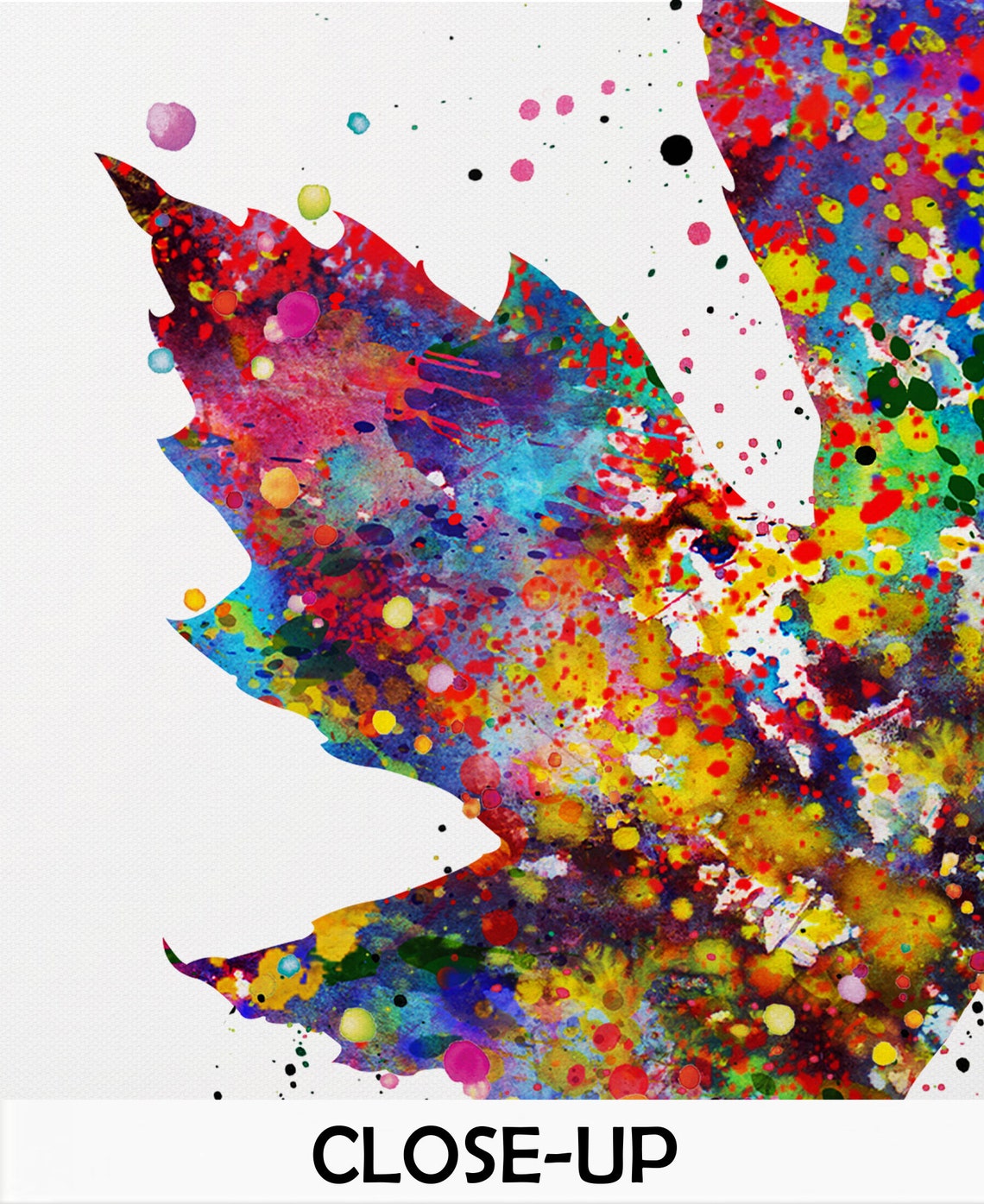 Maple Tree Leaf Watercolor Print Inspirational Quote Art - Etsy