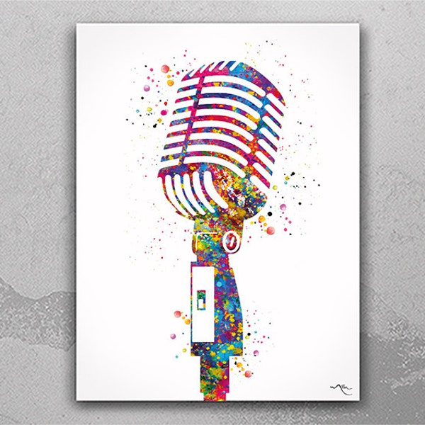 Microphone Art - Etsy