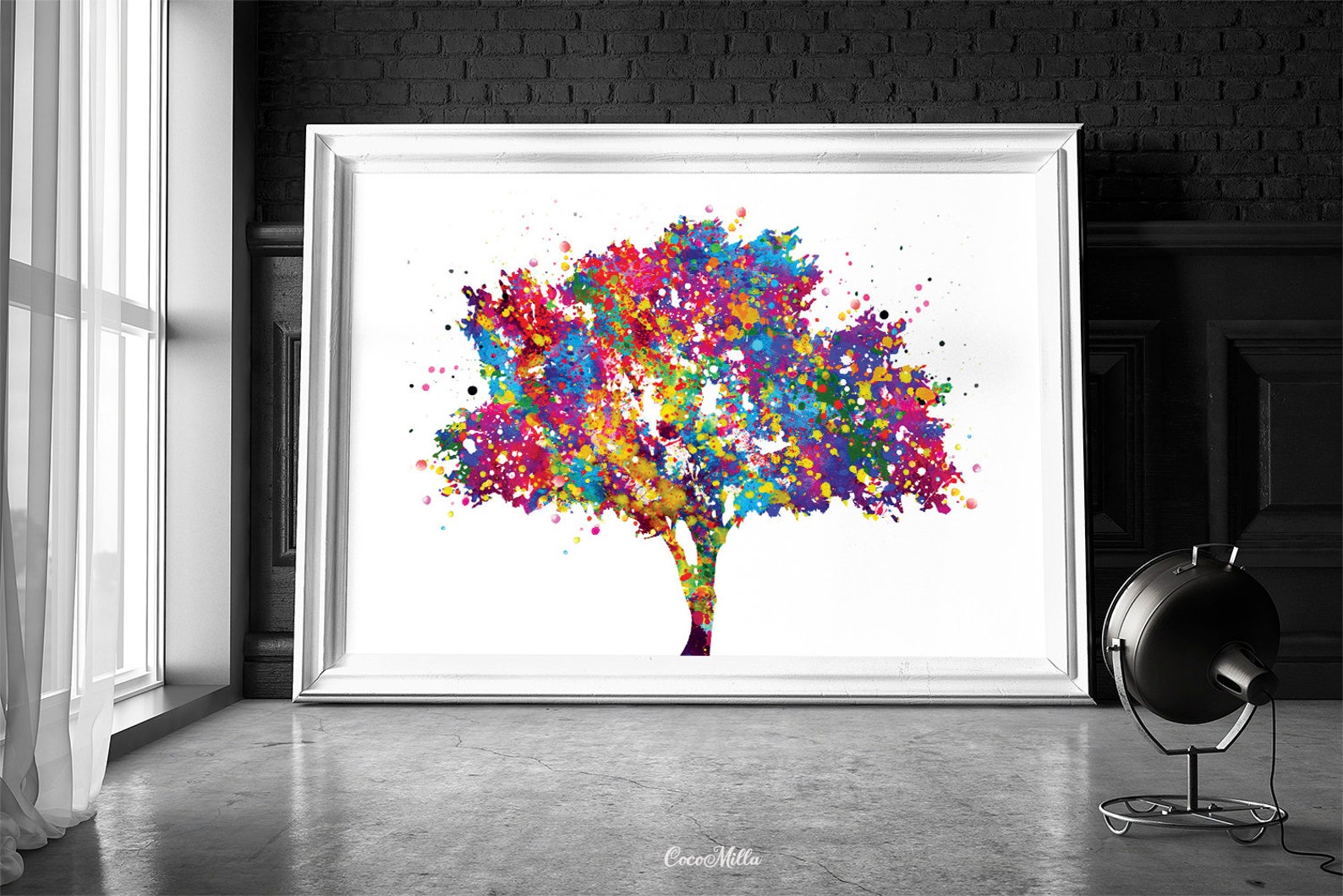 Tree Art Watercolor Print Nature Print Forest Painting Cedar | Etsy UK